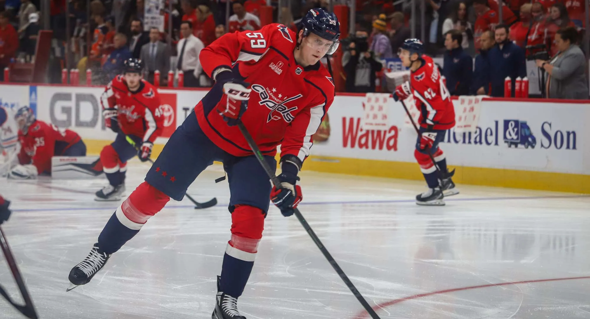 Aliaksei Protas recalled by Capitals from AHL before trip to play Bruins
