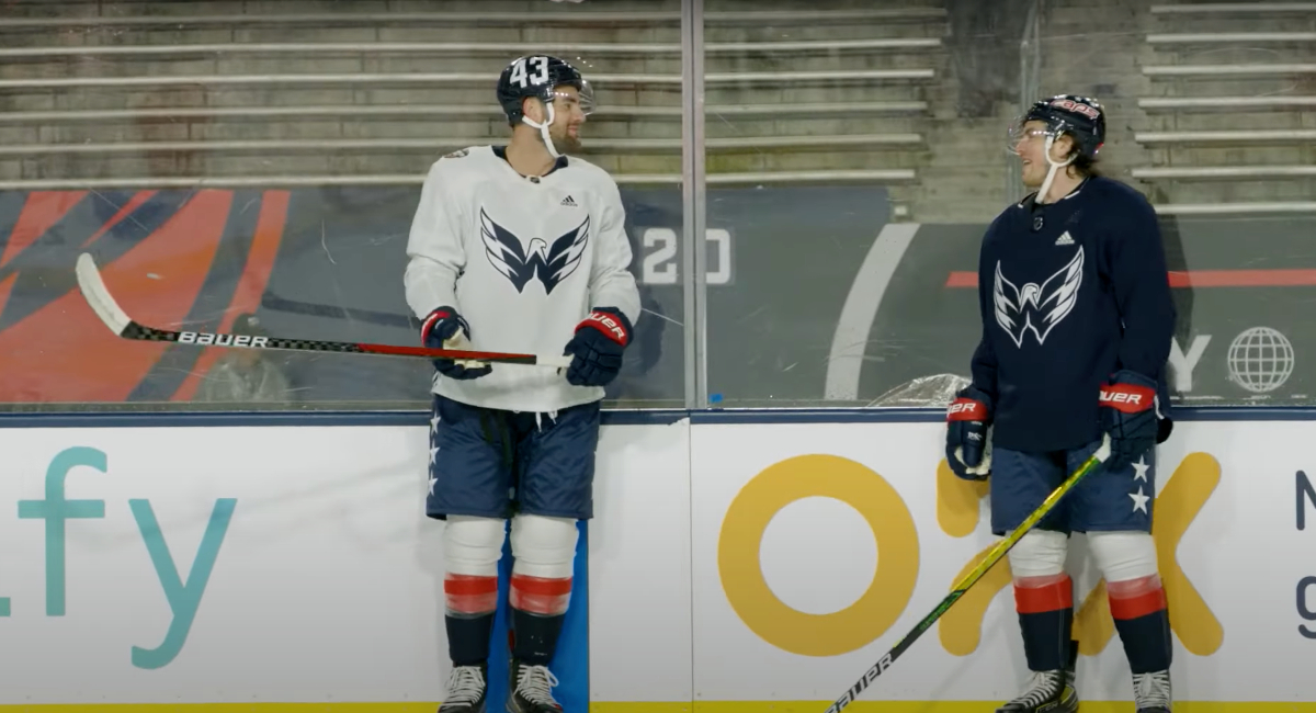 Mic’d up Tom Wilson at Stadium Series practice: Talks Martin Fehervary ...