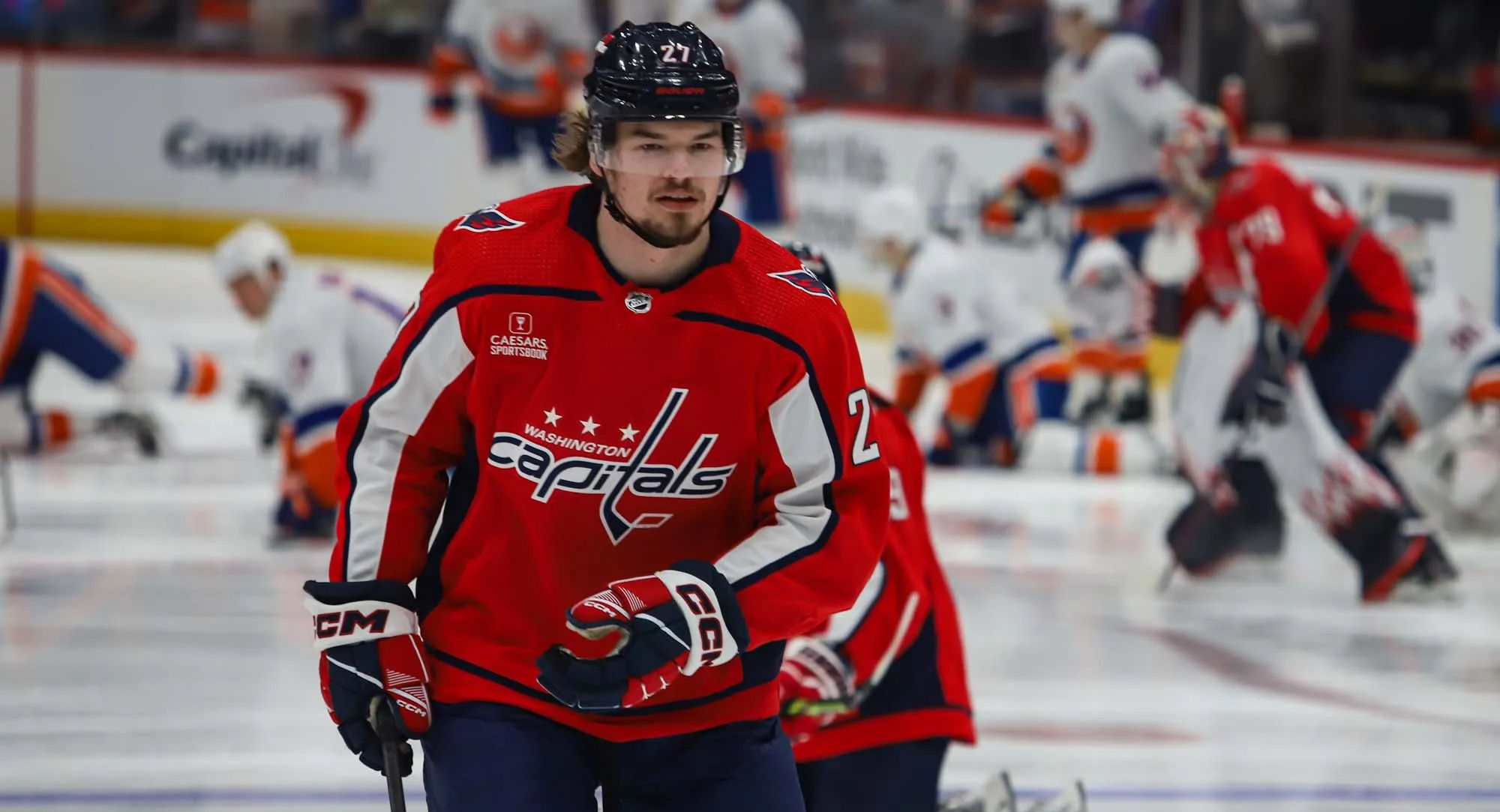 Alex Alexeyev leaves late in game against Oilers after falling hard to ...