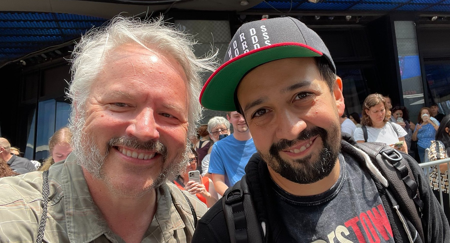Bob McDonald shows support to writers’ strike, meets Lin-Manuel Miranda ...