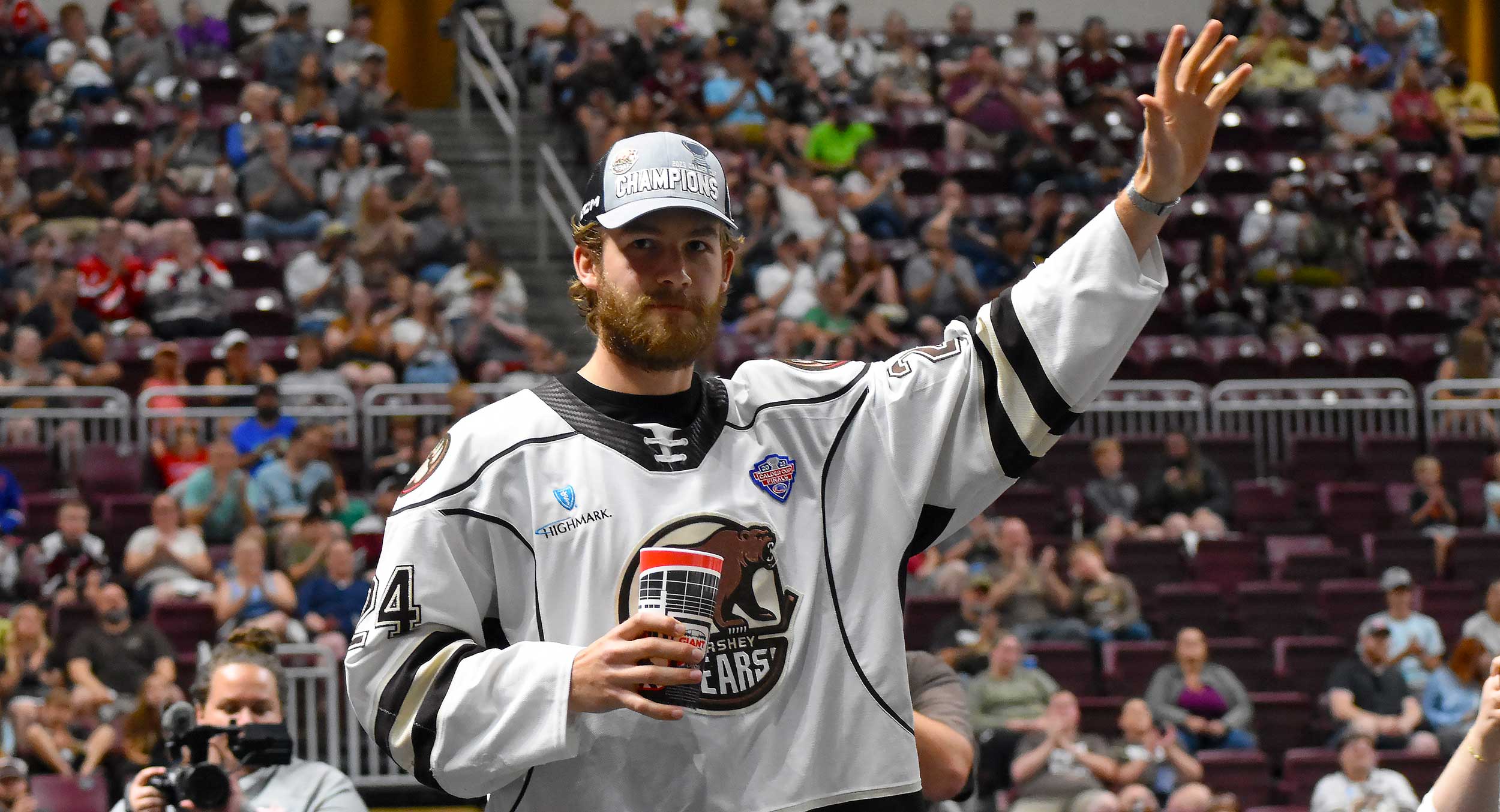 Riley Sutter, the Hershey Bears’ Calder Cup champion fourth-line center ...