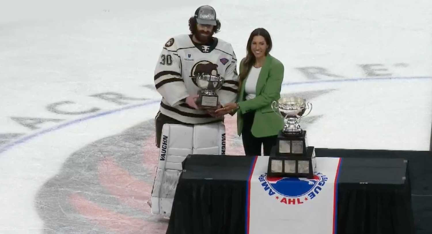 Hunter Shepard named MVP of Calder Cup Playoffs, receives Jack A ...