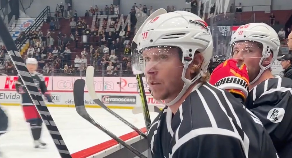 Nicklas Backstrom skates in Brynas’s annual ‘Black and White’ game as ...