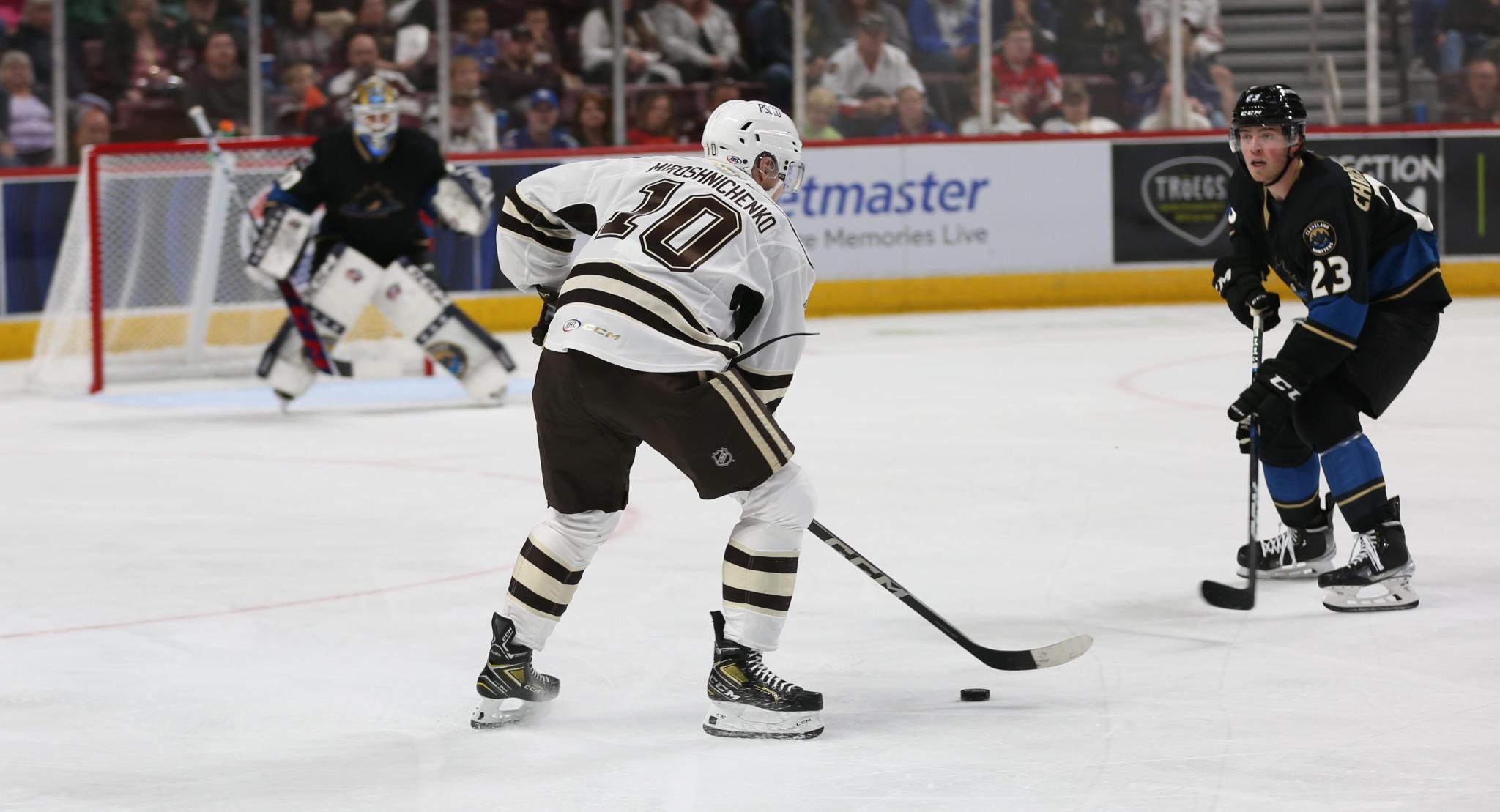 Ivan Miroshnichenko scores second career AHL goal in Hershey’s 3-2 (OT ...