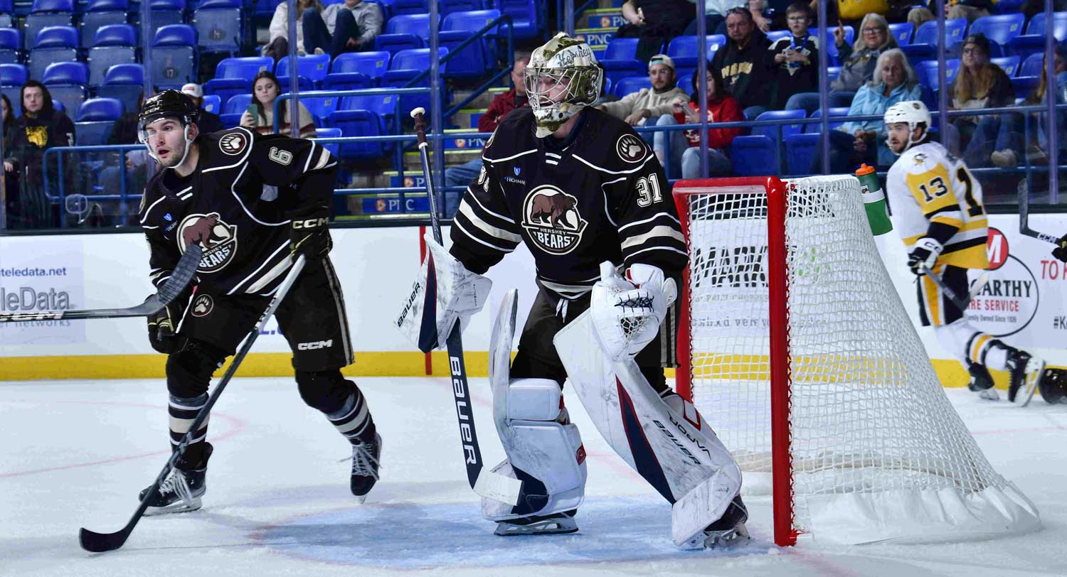 Clay Stevenson records second AHL shutout as Bears beat Phantoms 2-0