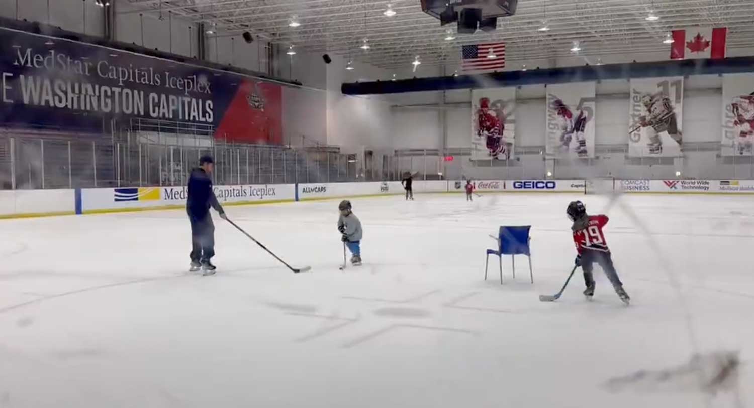 Coach Nicklas Dad-strom holds skills lesson for players’ kids during ...