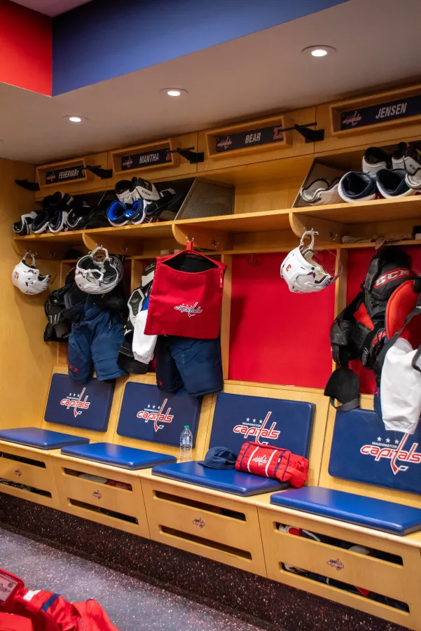 Ethan Bear participates in Capitals morning skate despite not ...