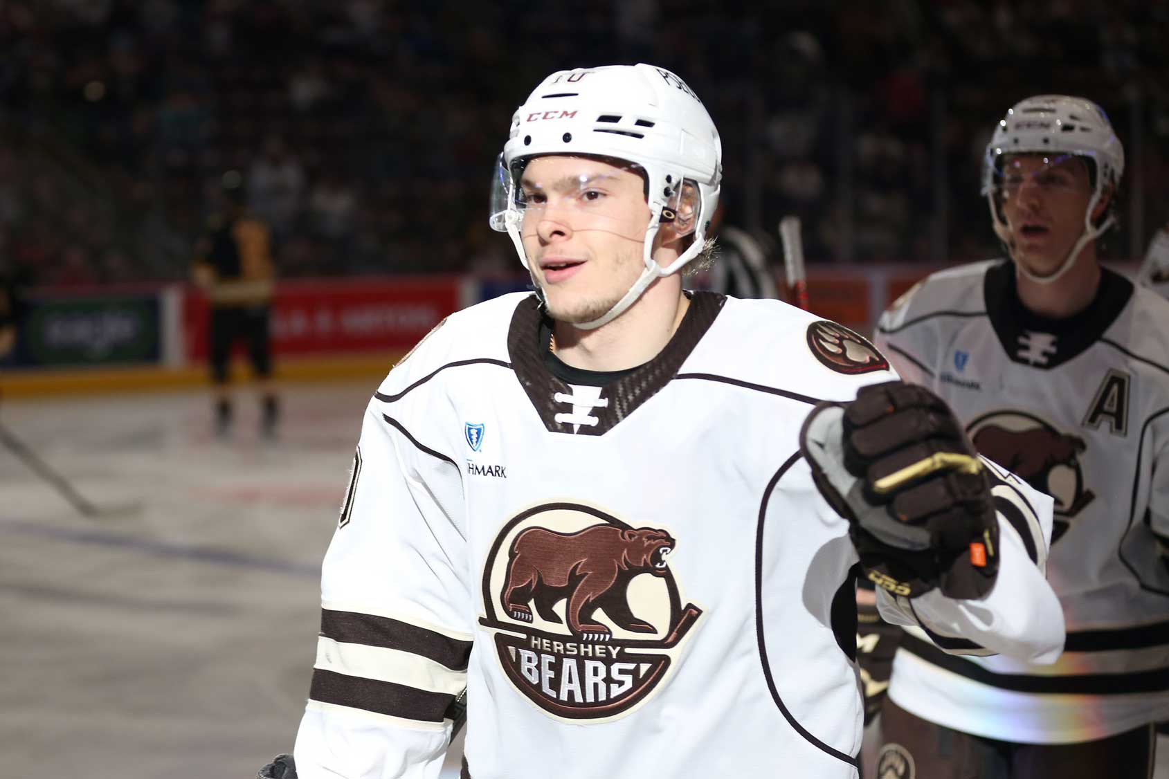 Ivan Miroshnichenko promoted to top line, scores goal on Hershey’s ...