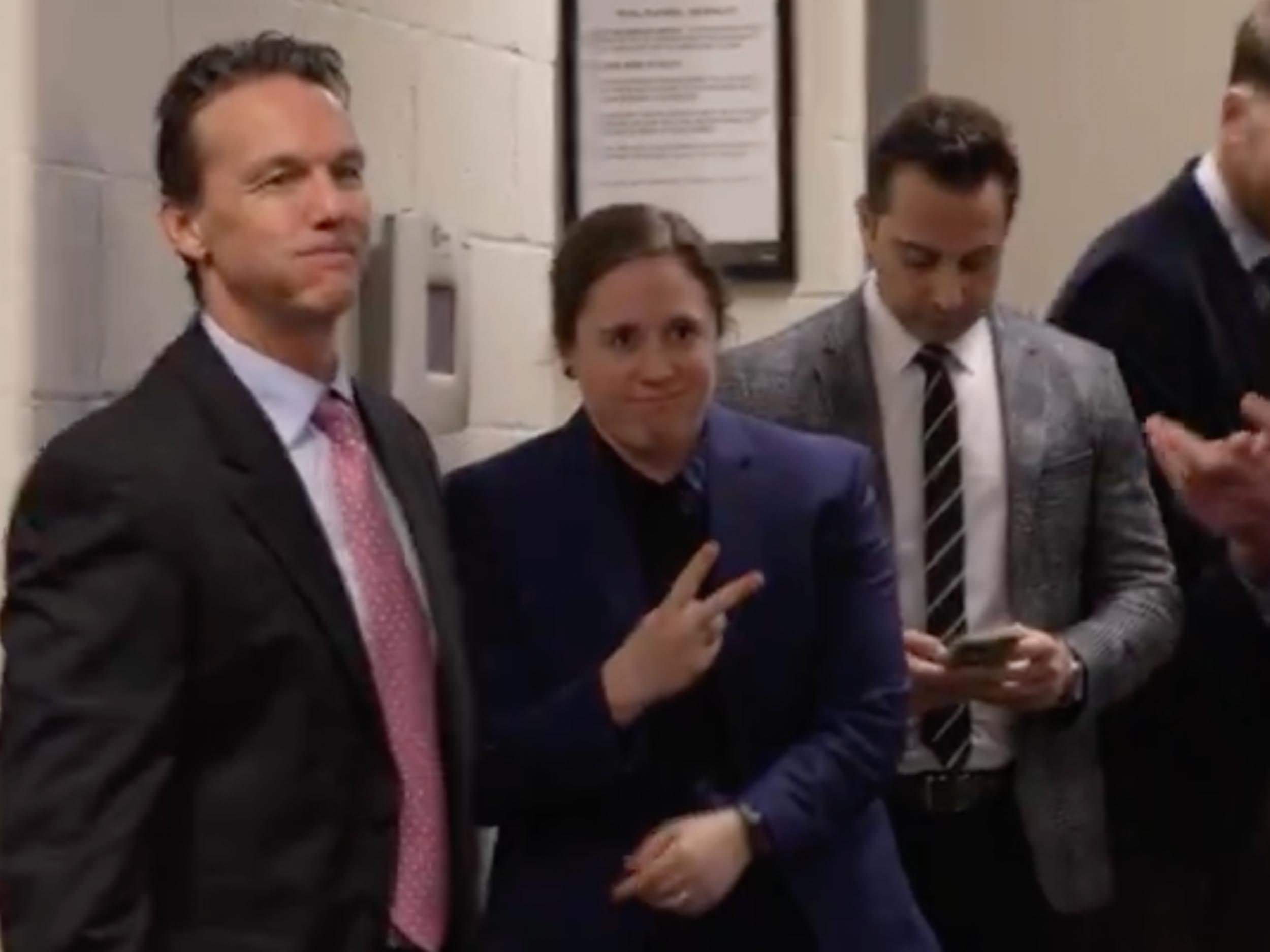 Spencer Carbery highlights Emily Engel-Natzke in postgame locker room ...