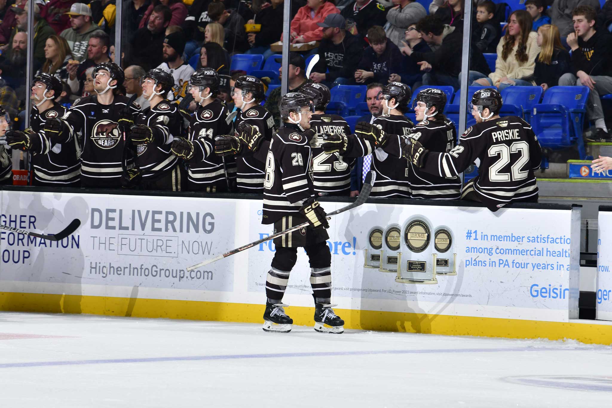 Ethen Frank scores twice in Hershey Bears’ 3-2 victory over Baby Penguins