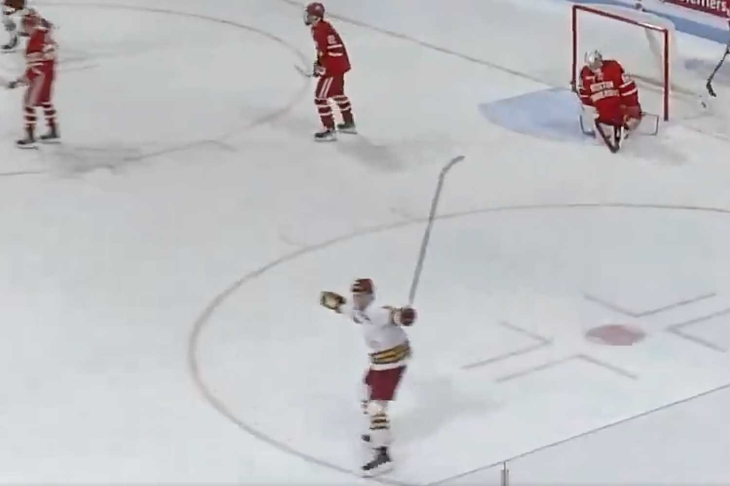 Ryan Leonard scores in back-to-back games for number one ranked Boston ...