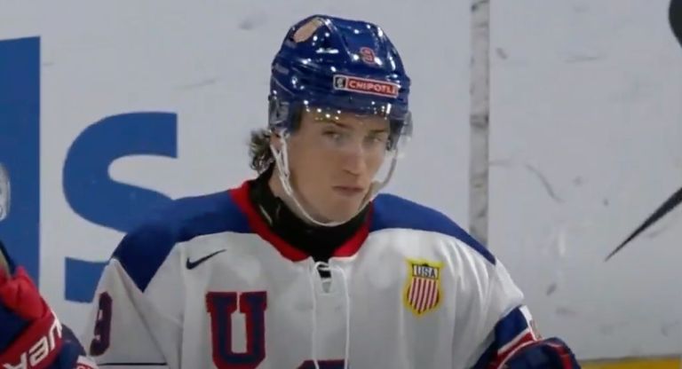 Ryan Leonard records assist in Team USA’s rout of Latvia that sends ...