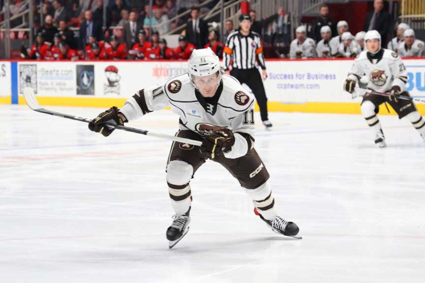 Matthew Phillips has goal and assist in Hershey Bears’ debut, a 3-2 ...
