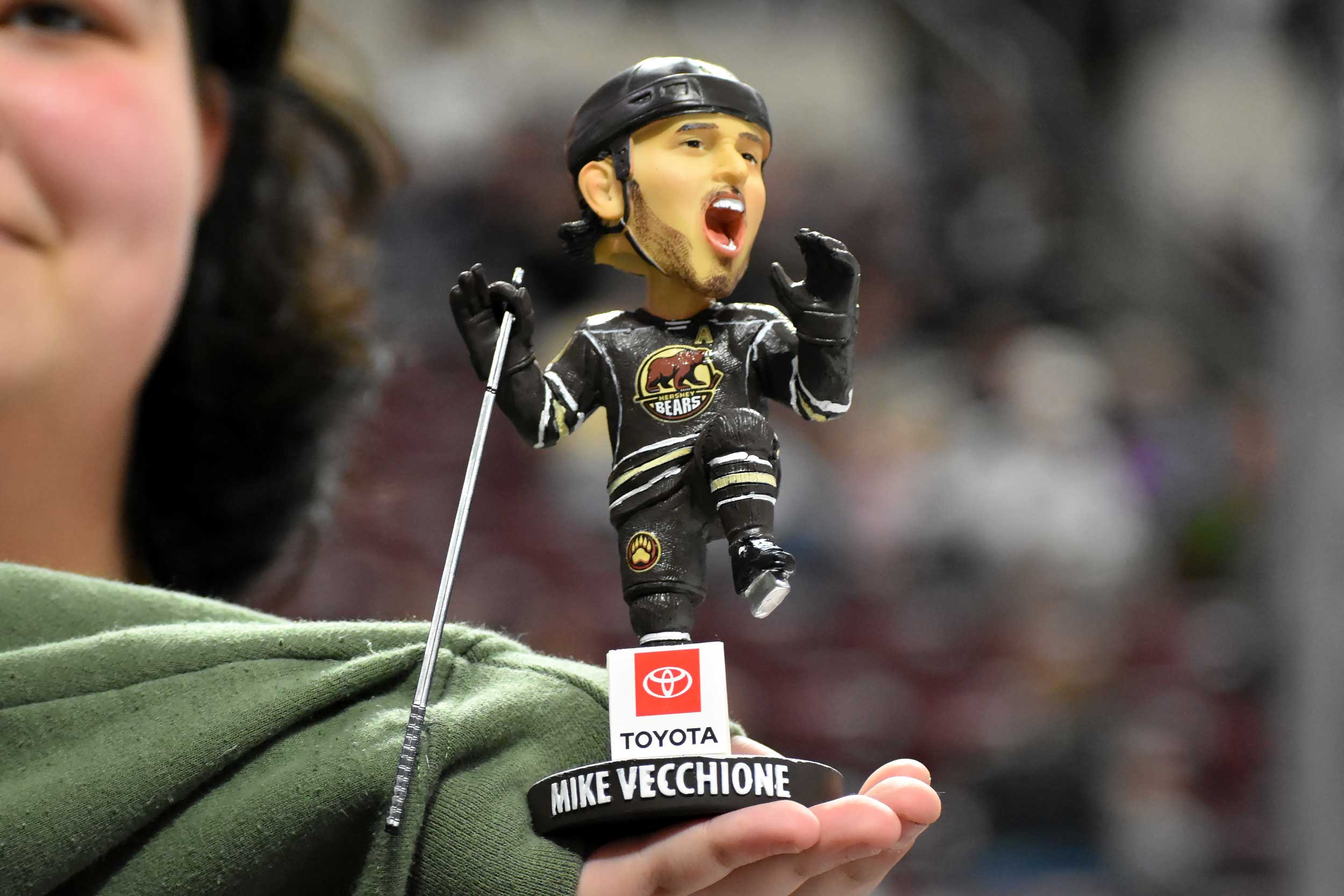 Mike Vecchione records point on his own bobblehead night, but Bears ...