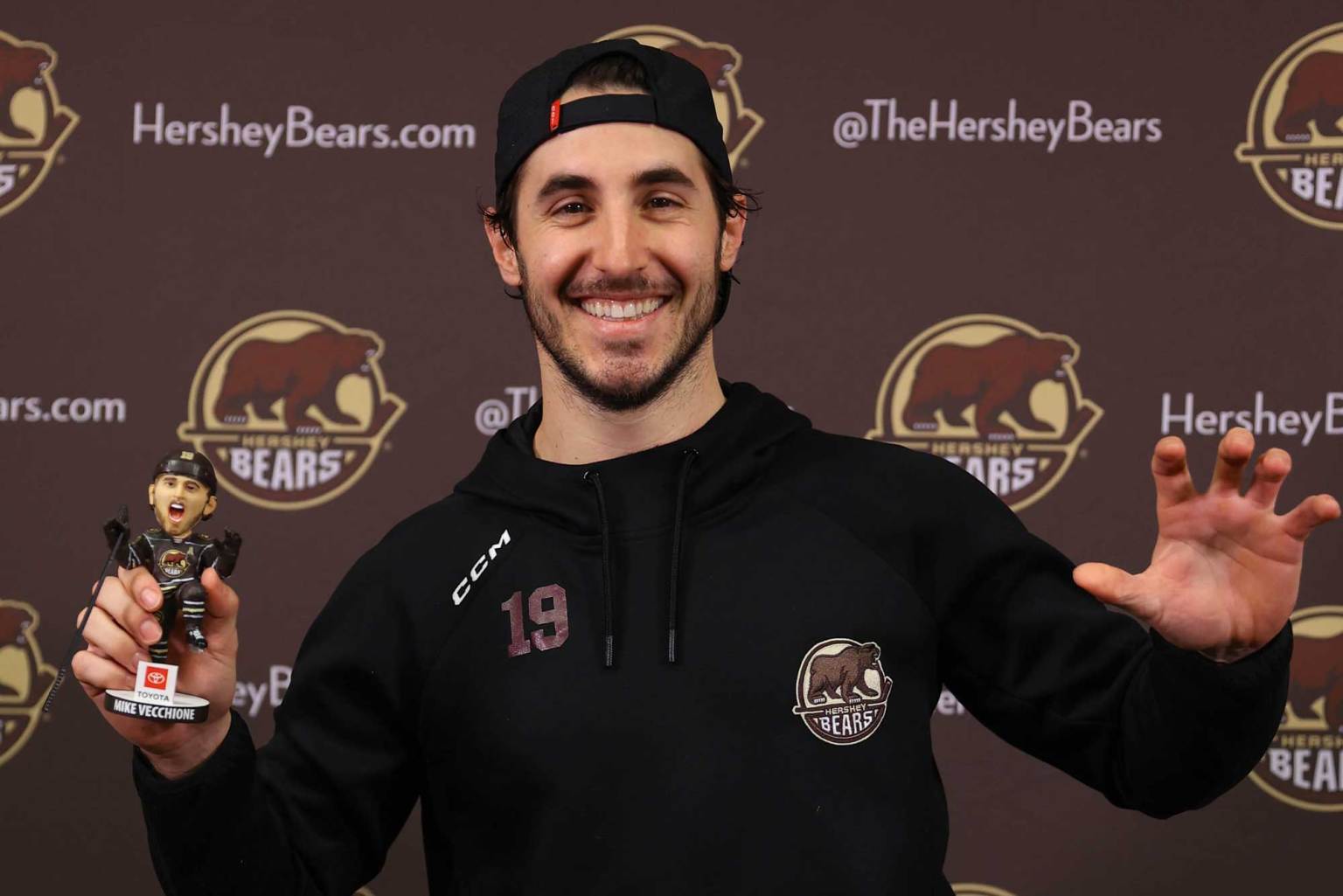 Mike Vecchione calls his giveaway ROAR bobblehead perfect: ‘I give it ...